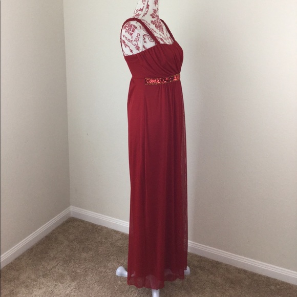 Sweet Storm | Dresses | Sweet Storm Solid Red Formal Gown Sequin Dress ...