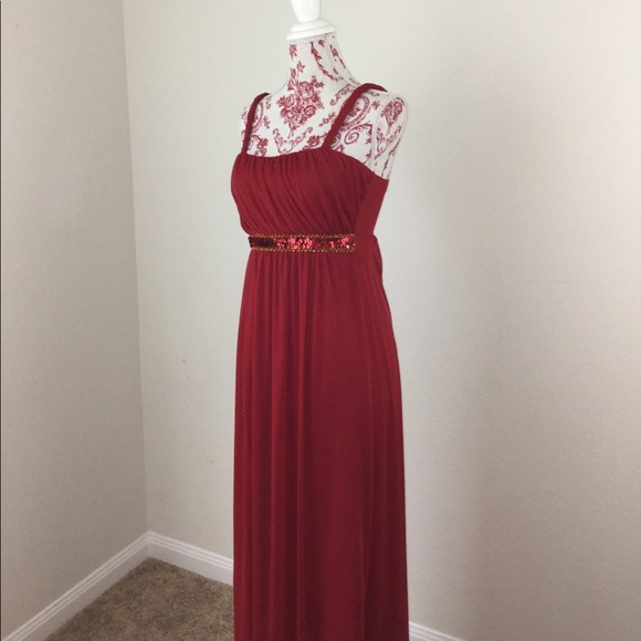Sweet Storm | Dresses | Sweet Storm Solid Red Formal Gown Sequin Dress ...