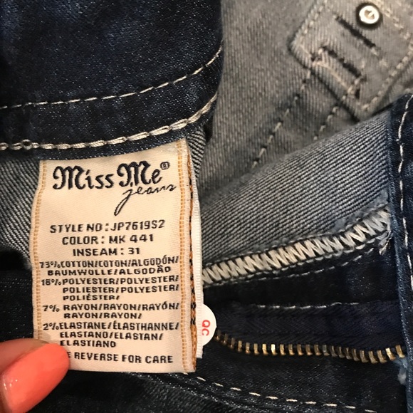 Miss Me | Jeans | Final Price Miss Me Jeans More Sizes Inseam 3 | Poshmark