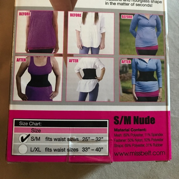 Intimates & Sleepwear | Miss Belt Instant Hourglass Shape Waist Trainer ...