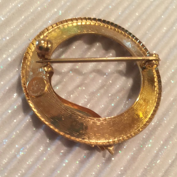 Vintage | Jewelry | Vintage 4 Karat Gold Filled Dce Circle Pin | Poshmark
