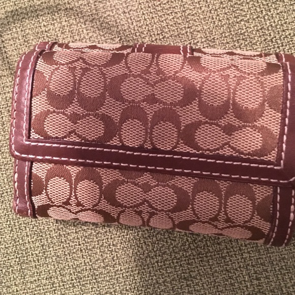 Coach | Bags | Pretty Browntan Signature Coach Small Wallet | Poshmark