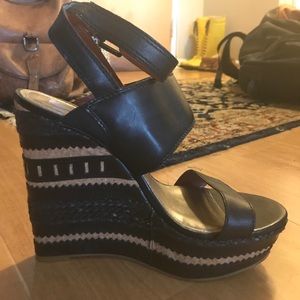 RACHEL Rachel Roy | Shoes | Stunning Rachel Roy Leather Cut Out Wedges ...