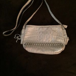 76% off Raviani Handbags - Leather Swarovski Crystals Cross Handbag ...