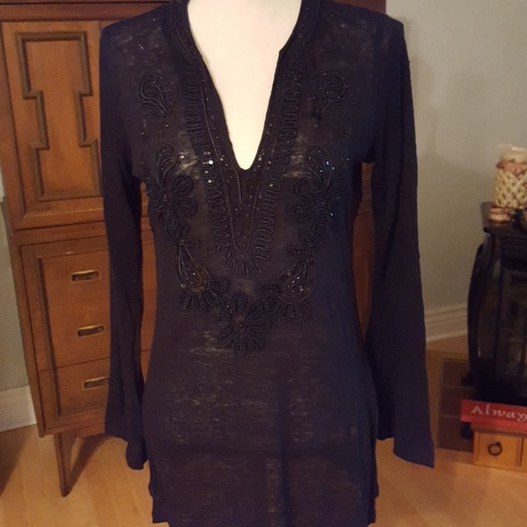 INC International Concepts | Tops | Long Sleeved Beaded Cover Up | Poshmark