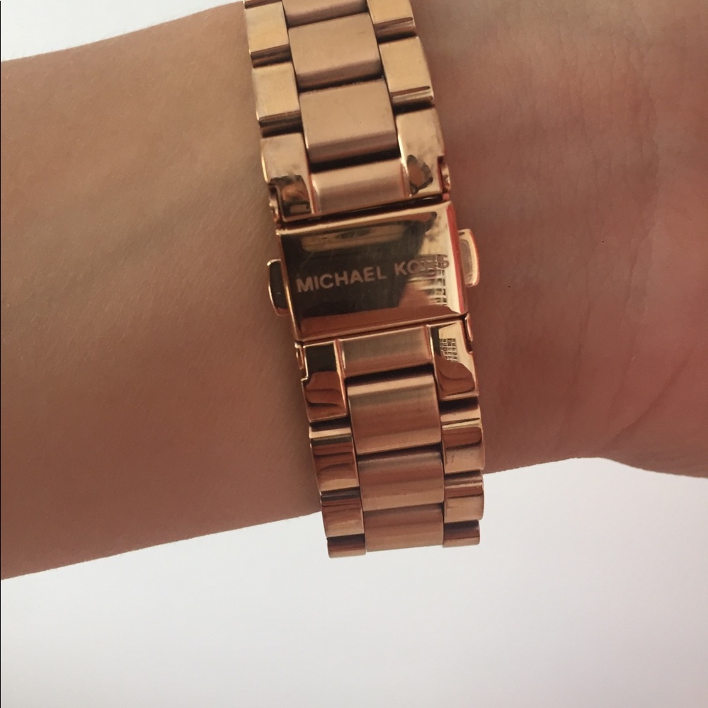 Michael Kors Rose Gold-Tone Stainless Steel Watch - Gem
