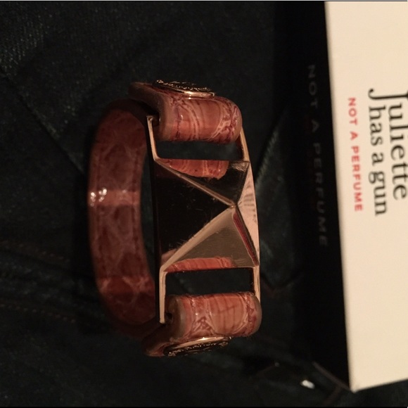 BCBGeneration | Jewelry | Bcbg Glossy Faux Leather Cuff | Poshmark