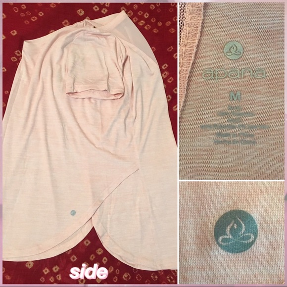 Apana | Tops | Nwot Apana Powder Pink Tulip Yoga Top | Poshmark