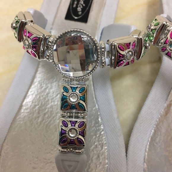 Grandco | Shoes | Grandco Jeweled Wedge Sandals | Poshmark