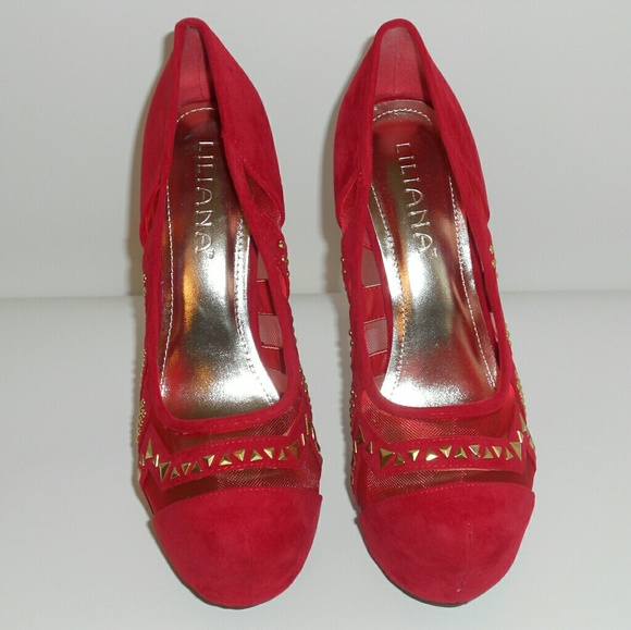 Shoes | Red Mesh Pumps | Poshmark