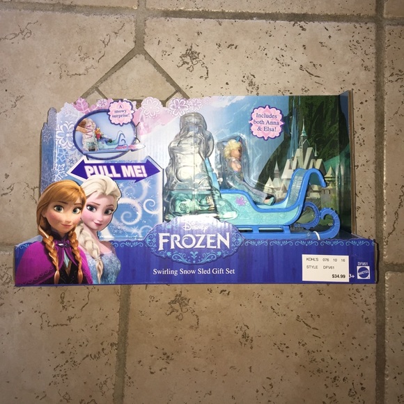 Disney | Other | Disney Frozen Swirling Snow Sled Gift Set | Poshmark
