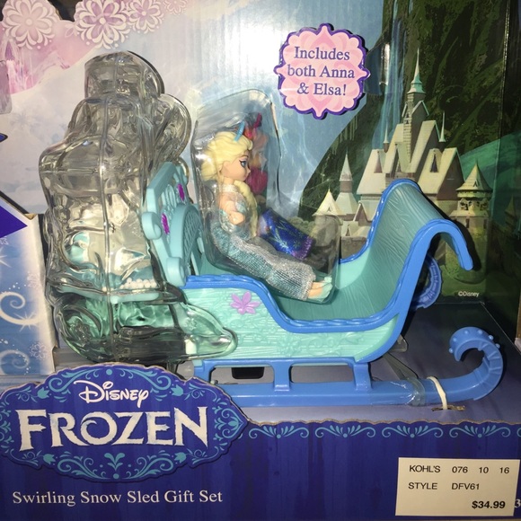 Disney | Other | Disney Frozen Swirling Snow Sled Gift Set | Poshmark