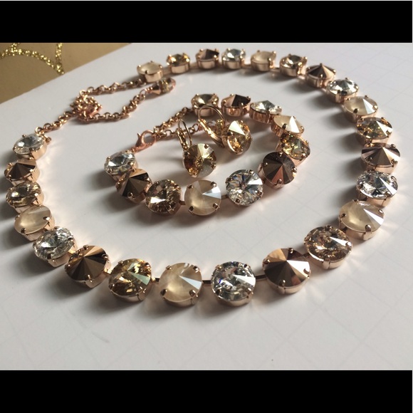 Swarovski | Jewelry | Swarovski Crystal Element Necklace Bracelet ...