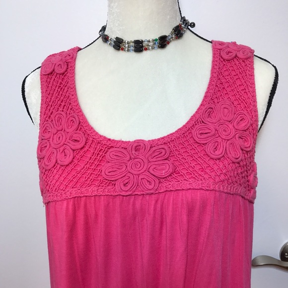 Spenser Jeremy | Dresses | Spencer Jeremy Crochet Flower Trim Dress ...