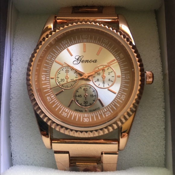 Jewelry | Genoa Mityota Movement Watch Rose Gold Plated | Poshmark