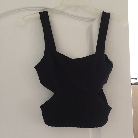 Urban Outfitters | Tops | Urban Outfitters Side Cut Out Crop Top | Poshmark