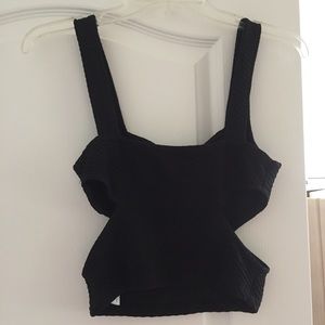 Urban Outfitters | Tops | Urban Outfitters Side Cut Out Crop Top | Poshmark