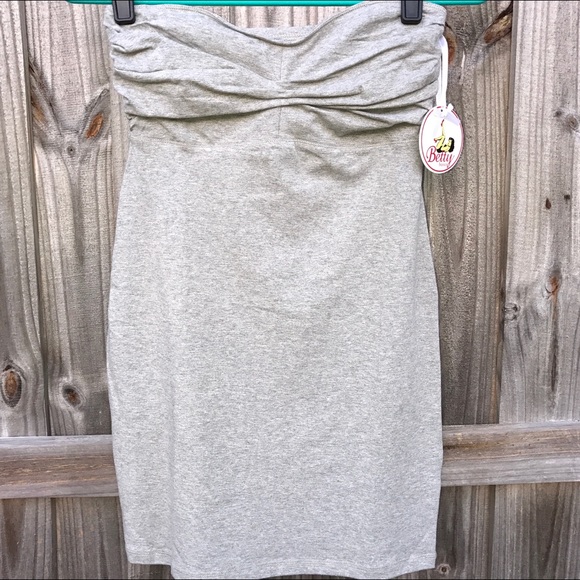 betty basics | Dresses | Betty Basics Gray Sliver Mar Serena Tube Dress | Poshmark