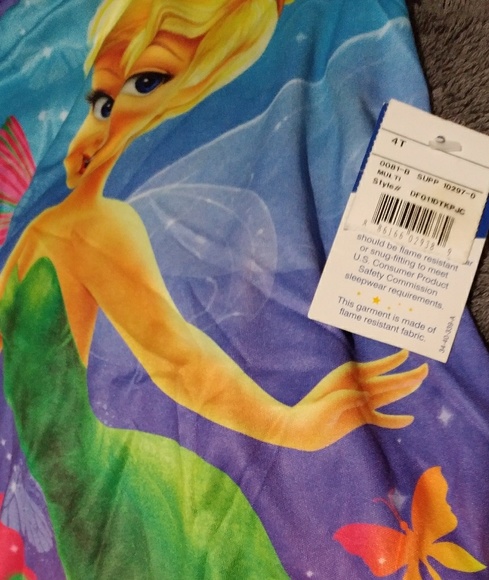 Disney | Pajamas | New Disney Toddler Tinkerbell Night Gown Final Md ...