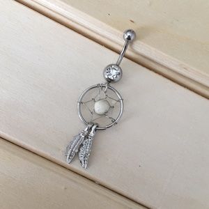 Jewelry | Silver Dream Catcher Belly Button Ring | Poshmark