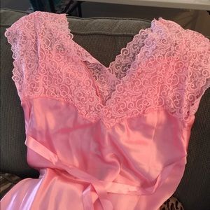 Intimates & Sleepwear | Pink Colored Satin Sleepwear | Poshmark