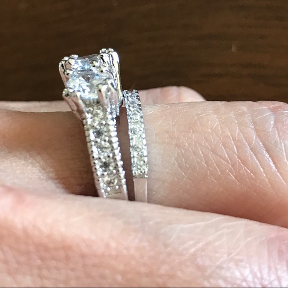 Jewelry | Wedding Ring Set 925 Sterling Silver Plated | Poshmark