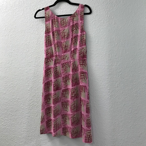 Prada | Dresses | Prada Sleeveless Dress Pink Pattern | Poshmark