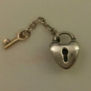 Pandora - Pandora Sterling silver heart lock and key charm from Julia's ...