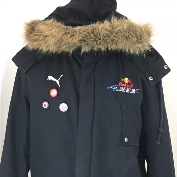 Puma | Jackets & Coats | Puma Red Bull Formula Racing Parka Jacket M ...
