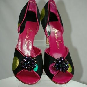 Alexander Thomas | Shoes | Black Jacquard Polkadot | Poshmark