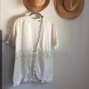Kleen | Swim | Kleen White Linen Beach Cover Up | Poshmark