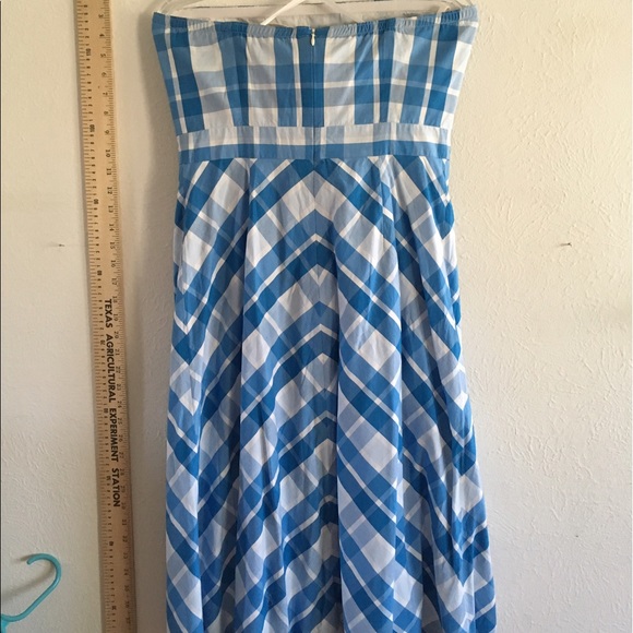 J. Crew | Dresses | J Crew Strapless Sundress Royal Pretty Blue 8 Fab ...