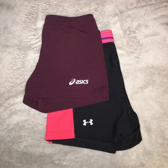 Under Armour | Shorts | Volleyball Bundle Asics And Under Armor Spandex ...