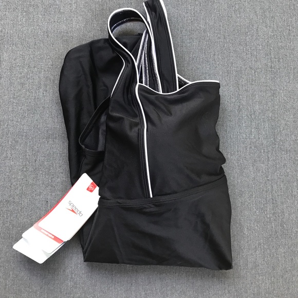 Speedo Swim Nwt Speedo Piped Empire Cross Back Swimsuit Poshmark