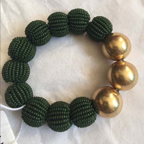Ann Taylor | Jewelry | Ann Taylor Seed Bead Bobble Stretch Bracelet ...