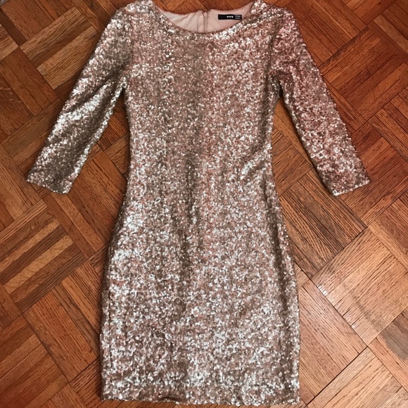 TFNC | Dresses | Tfnc London Sequins 34 Sleeve Dress Size Xs | Poshmark