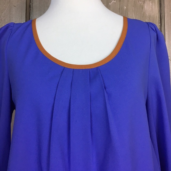 Rye | Tops | Periwinkle Blue Long Sleeve Bow Top | Poshmark