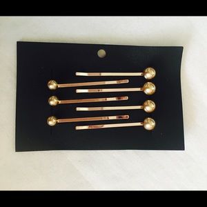 Free People | Accessories | Free People Floating Pearl Rose Gold Bobby ...