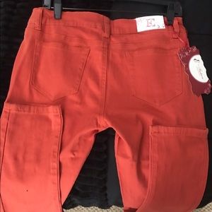 Jeans | Burnt Orange Skinny Jeggings Jeans Leggings | Poshmark