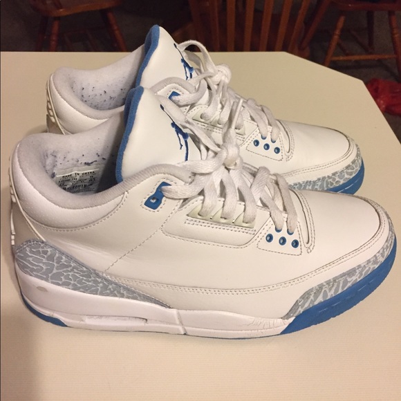 Shoes | Air Jordan 3s Retro Harbor Blue | Poshmark