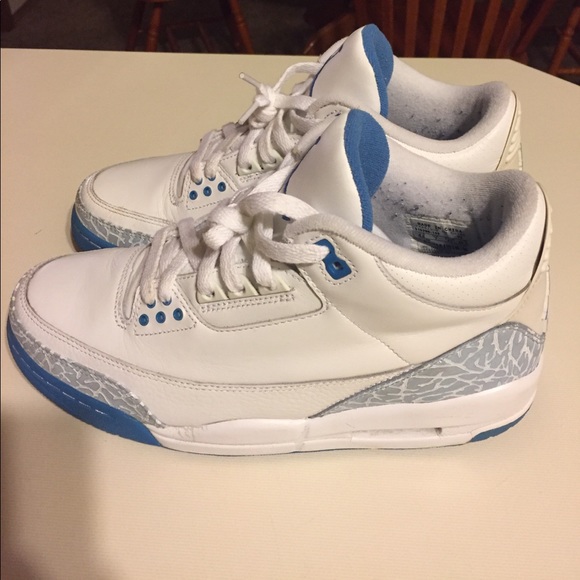 Shoes | Air Jordan 3s Retro Harbor Blue | Poshmark