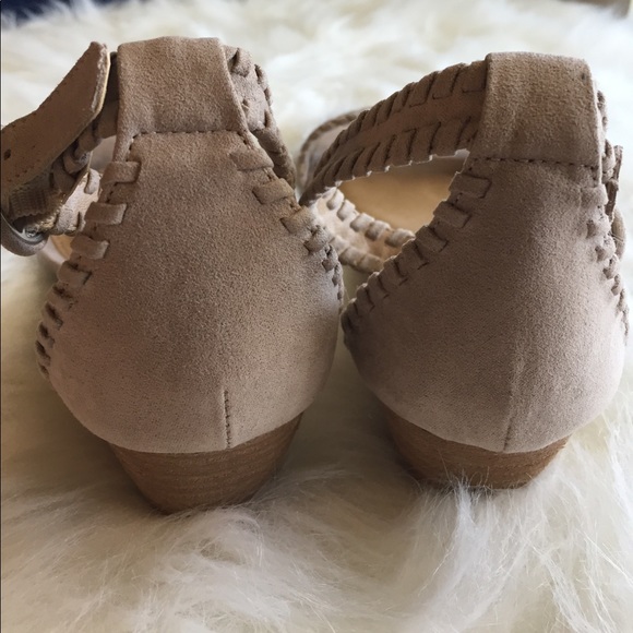 Report | Shoes | Report Miriam Taupe Low Wedge Heel Sandals | Poshmark