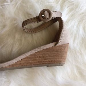 Report | Shoes | Report Miriam Taupe Low Wedge Heel Sandals | Poshmark