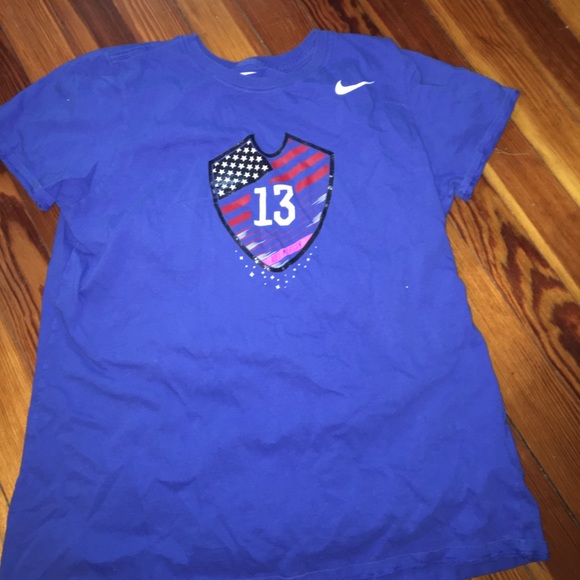 Nike | Tops | Alex Morgan Blue Mike Shirt | Poshmark
