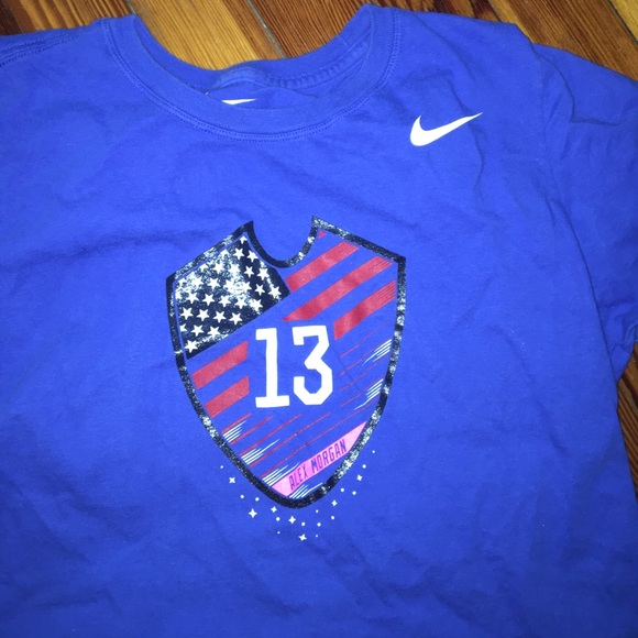 Nike | Tops | Alex Morgan Blue Mike Shirt | Poshmark