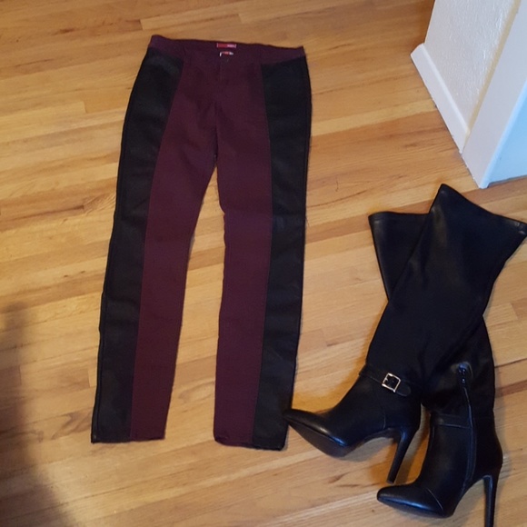 BONGO | Pants & Jumpsuits | Bongo Pants With Pleather | Poshmark