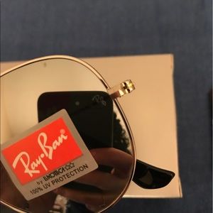 Ray-Ban | Accessories | Silver Mirrored Rayban Aviator Sunglasses Size ...