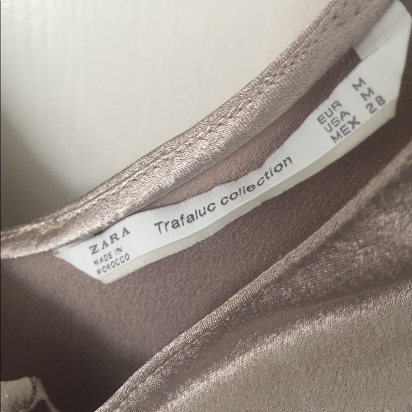Zara | Tops | Zara Metallic Top | Poshmark