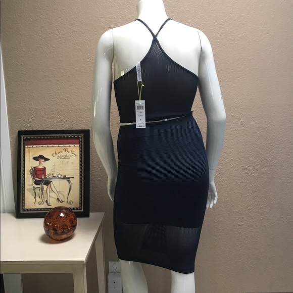 BCBGeneration | Skirts | Nwt Bcbg Matching Mesh Crop Top And Midi Skirt ...