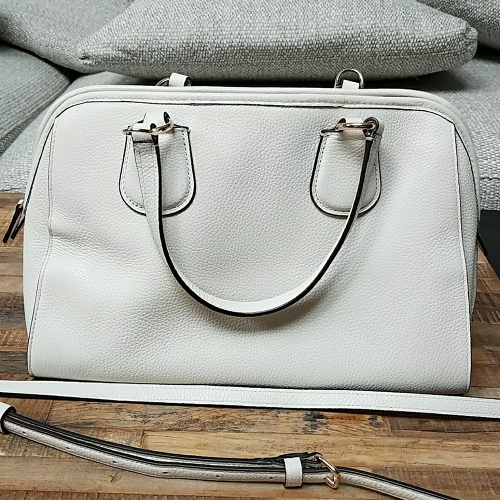 Coach Ivory Nolita Satchel In Pebble Leather - Gem